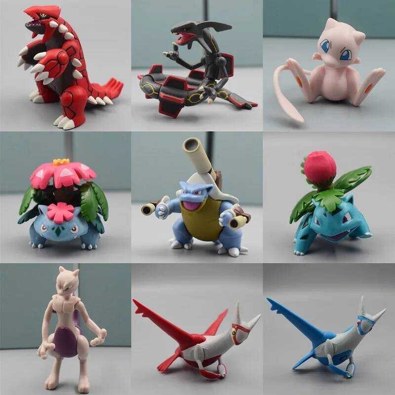 Action ☽ Mewtwo Charizard Groudon Doll Blastoise Venusaur Anime Figures ...