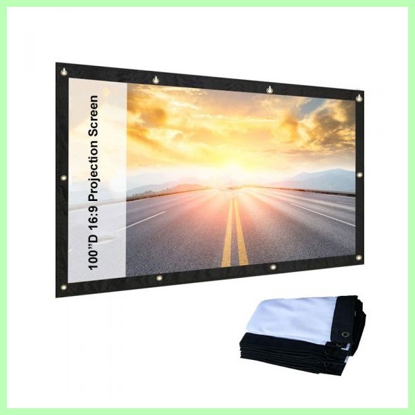 ︎ ♞,♘,♙Simple Projector Screen Matte White Screen/ Tripod Stand ...