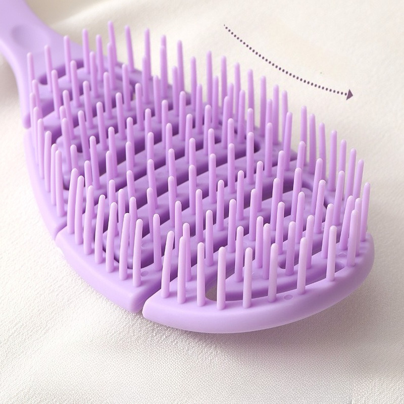 Macaron Hollow Comb Hair Comb Airbag Comb Wet Dry Dual-use Comb Massage ...