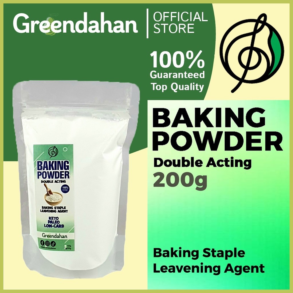 → GREENDAHAN /Baking Powder (Double Acting) 200g | Shopee Philippines