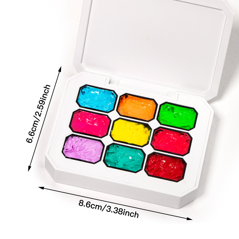 MEET ACROSS Fluorecent Pat Painting Gel Nail Gradient Gel Paint-drawing ...