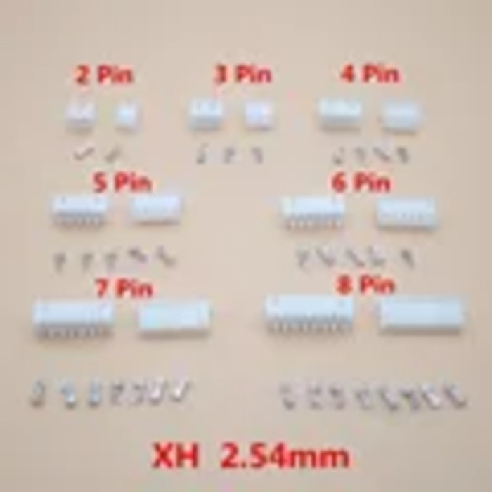 20 Kits XH 2.54mm 2/3/4/5/6/7/8/9/10/12pin JST Connector Plug Male, Female, Crimps | Shopee ...