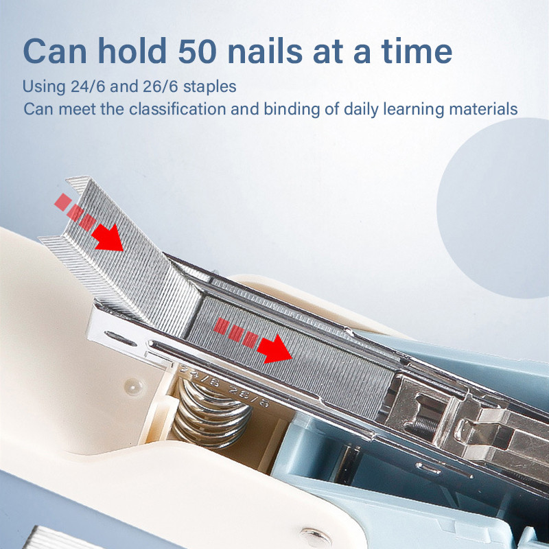 360 Rotation Stapler 24/6 Staples Effortless Long Paper Swivel Stapler ...