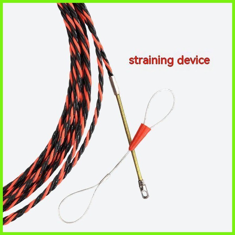 Threader plumber puller pull wire rope steel fiber optic flat head ...