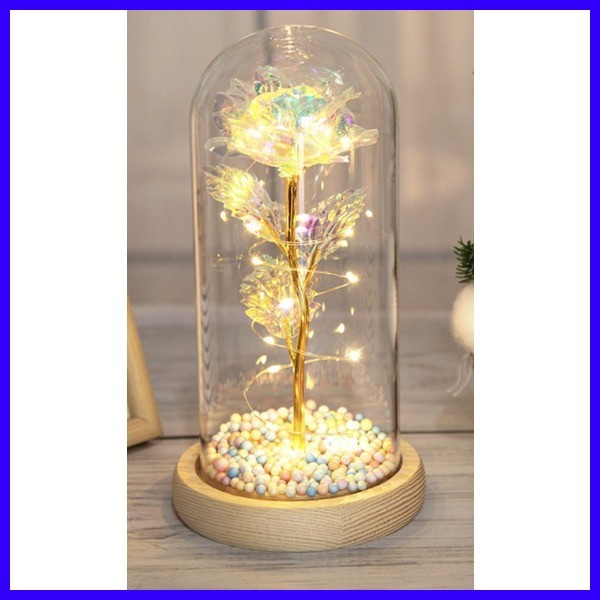 Enchanted Rose Flower Lamp Beauty And The Beast | Shopee Philippines