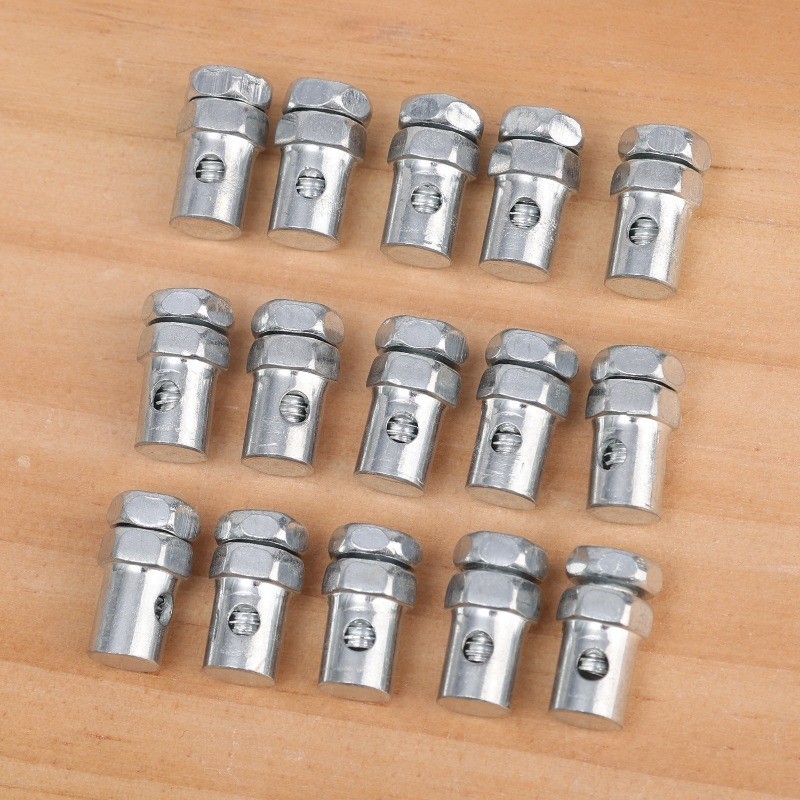 Metal Throttle Cable Clamp - Steel Wire Rope Fixing Buckles - Throttle ...