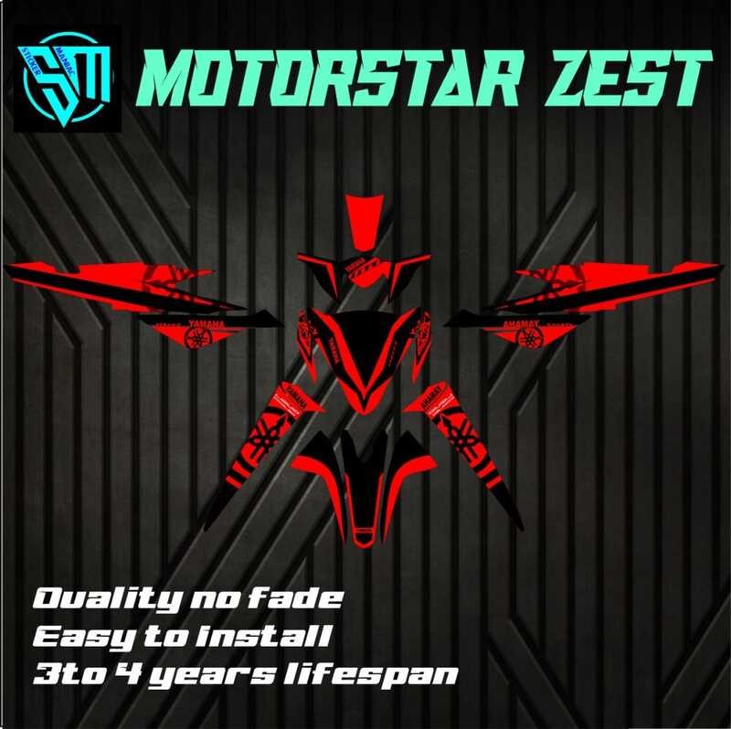 Zest Motorstar decals sticker, Laminated sticker, | Shopee Philippines