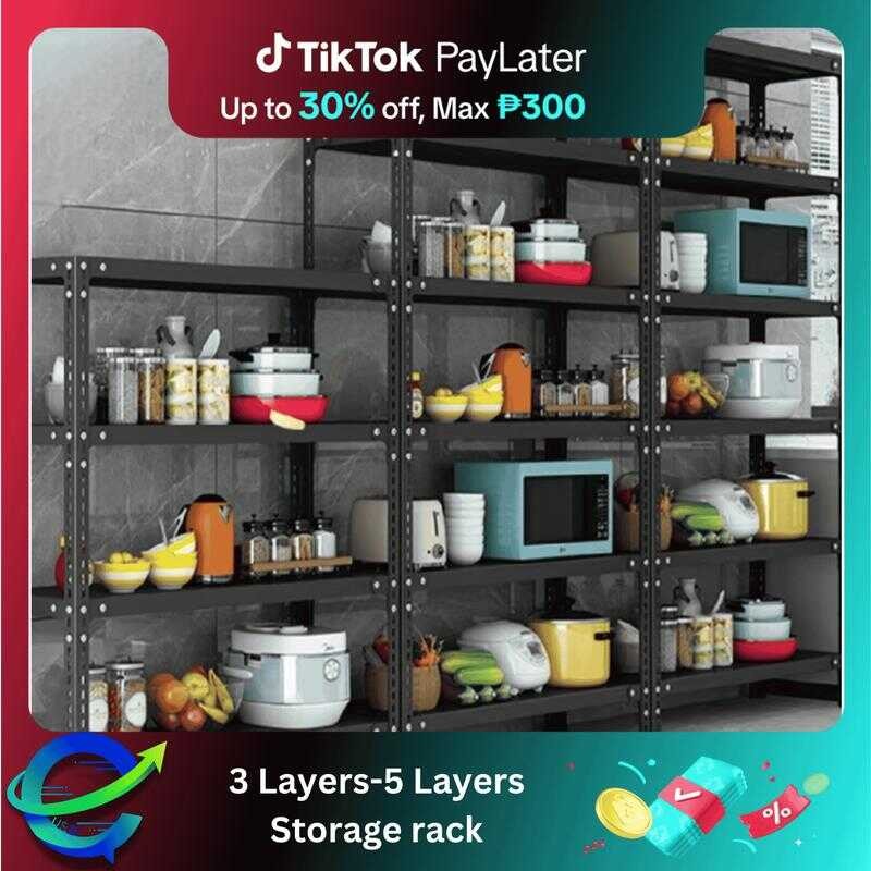 USJE 450Kg Angle Steel Rack Shees 3 Layers-5 Layers Storage Rack Tiers ...