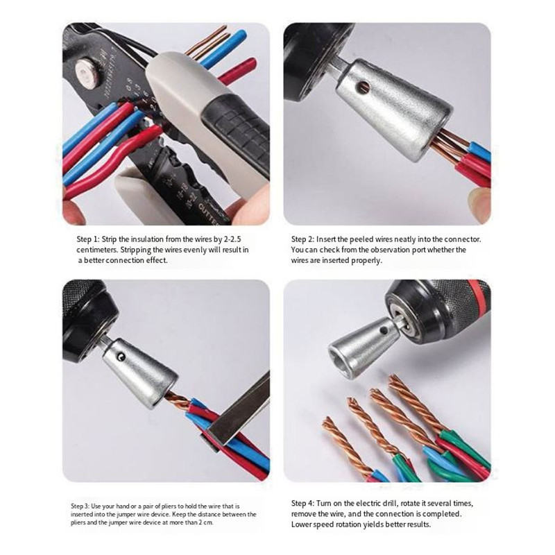 Wire Twister Tool Wire Quick Twisting Tool For Power Drill Drivers ...
