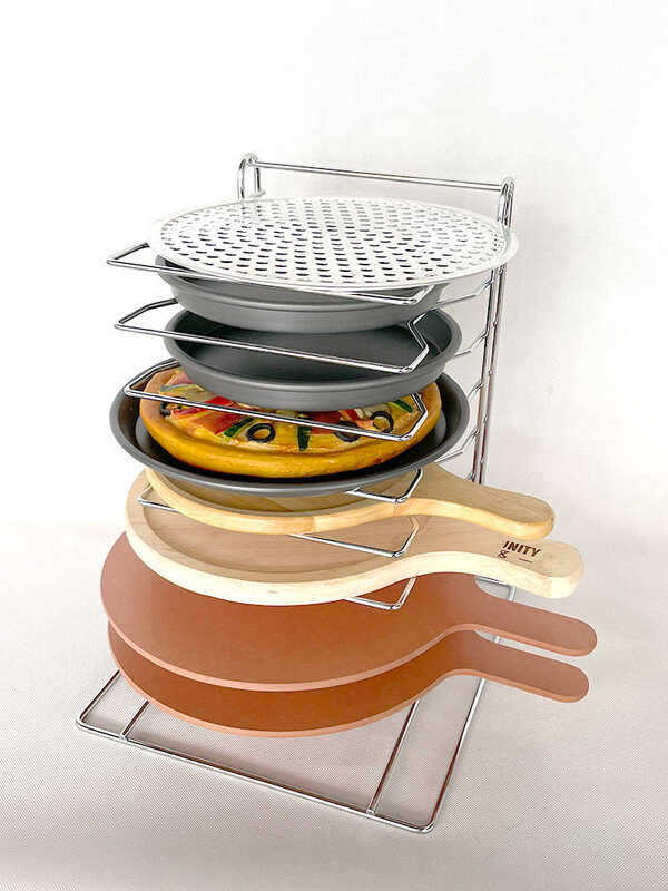 ¤ Stainless Steel Pizza Cooling Rack Storage Shelf Kitchen Countertop ...