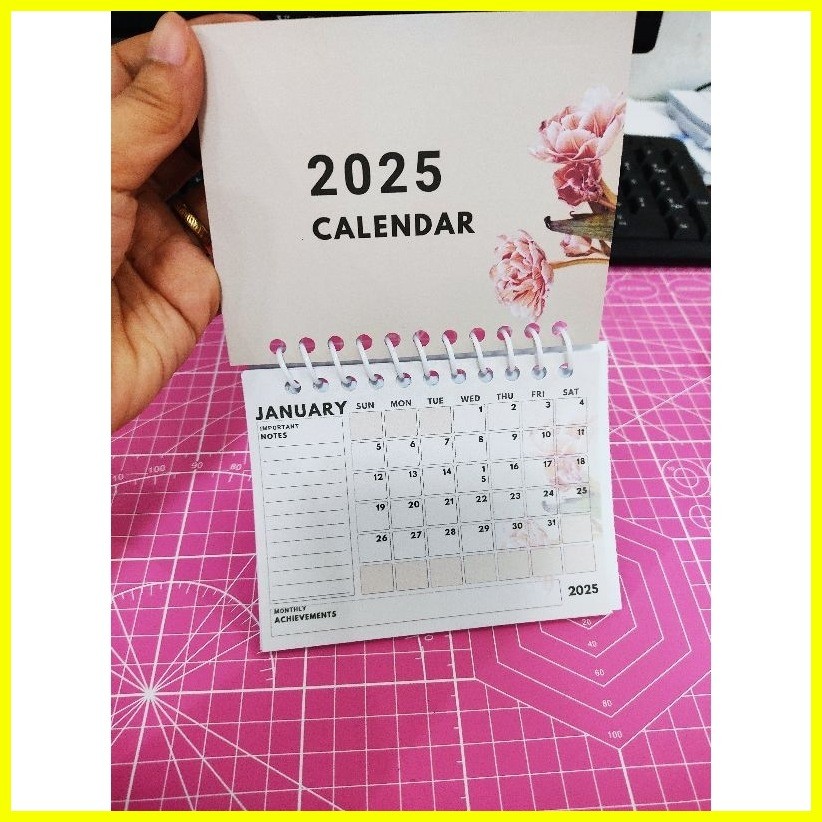 2025 CALENDAR WITH NOTEPAD BUNDLE 4in1 MINI WALL CALENDAR | Shopee ...