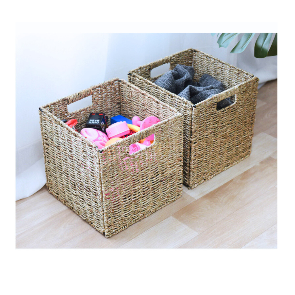 BH Sturdy Rattan Shelf Insert like Ikea Kallax Compatible Storage Box ...
