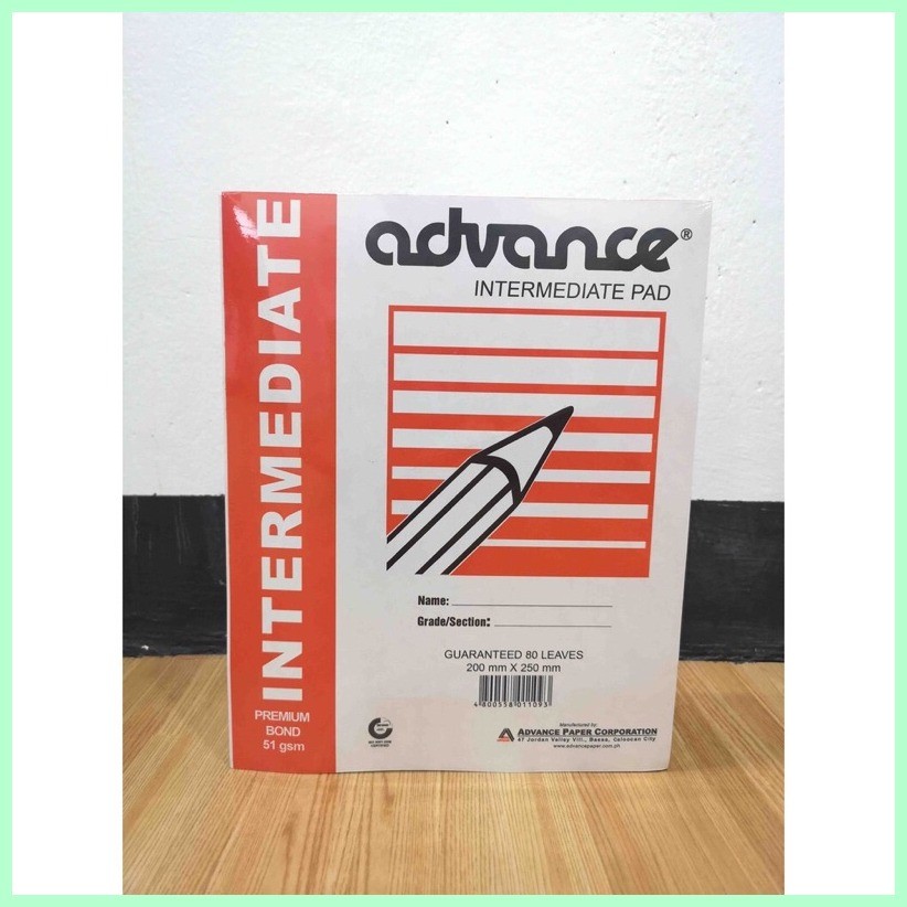 ⊚ INTERMEDIATE PAD 80 LEAVES (RANDOM BRAND) | Shopee Philippines