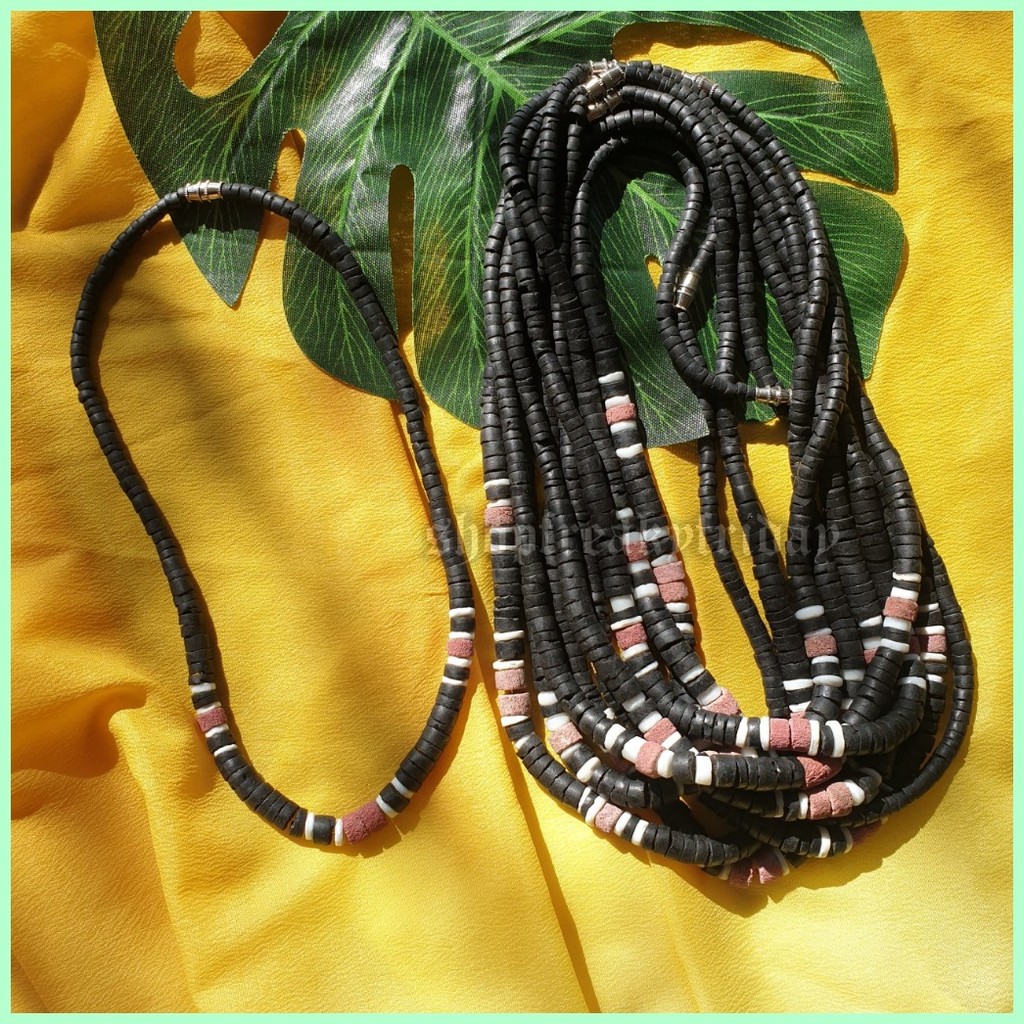 ON HAND (P) Shell Beads Necklaces - Rasta Jamaican Bohemian Boho Hippie ...