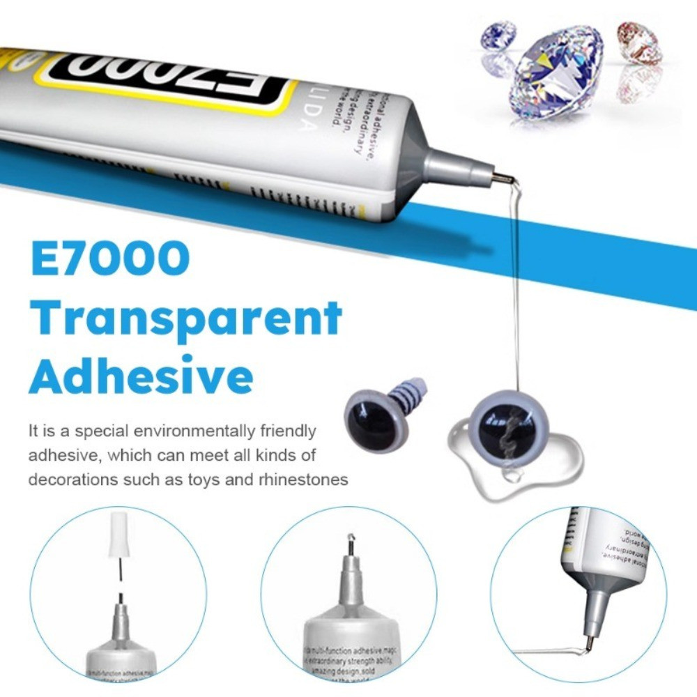 Transparent Super Glue E7000 for Fabric, Plush Toy, Crafts DIY Tools ...