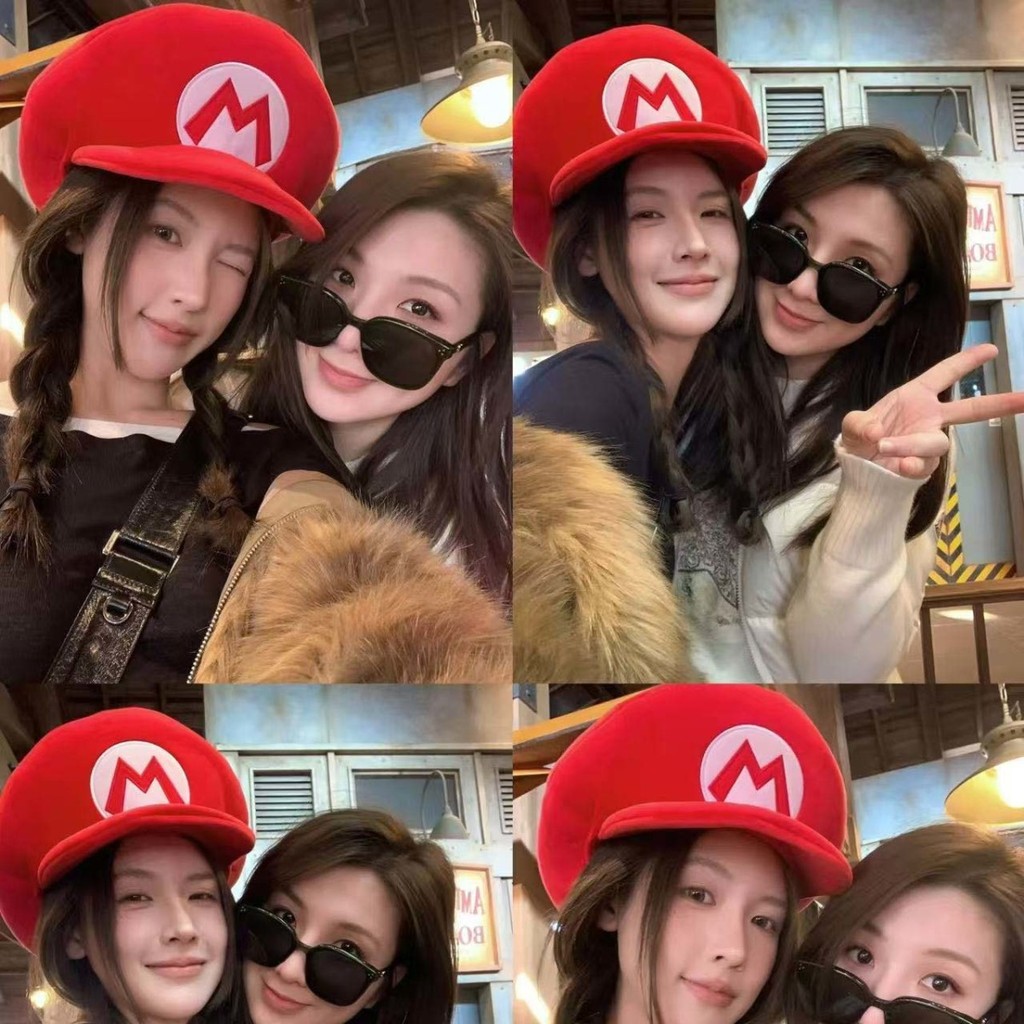 Mario Hat Super Mary cosplay Equipment Fashion Play Big Head ...
