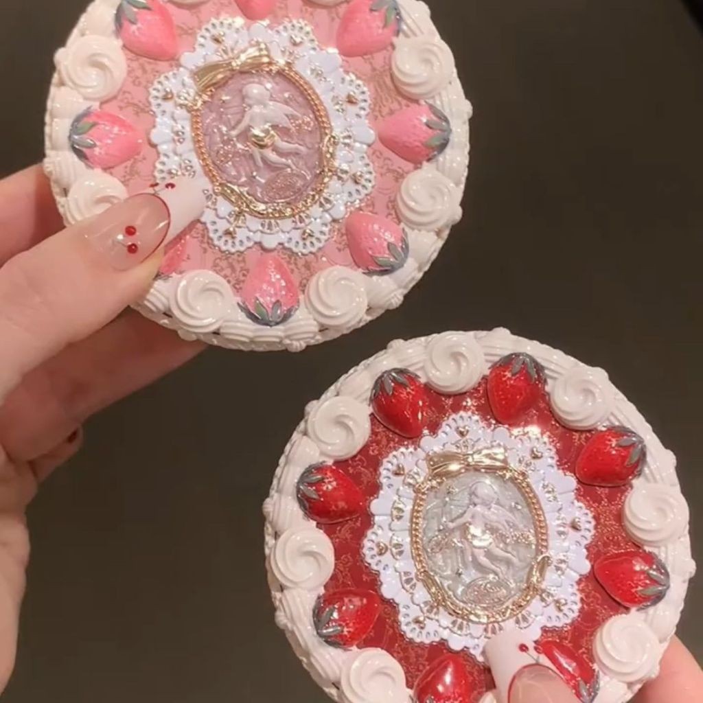 Built-in Puff · Flower Knows Strawberry Cupid Cake Pressed Powder Oil ...