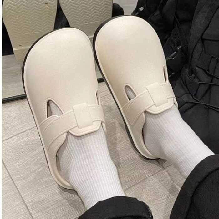 Women's Half Slippers for Wear, Fashionable Creative Non-Slip Summer ...