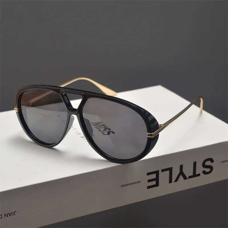 Protection Radiation Brand Designer Oversized Pilot Sunglasses Women ...
