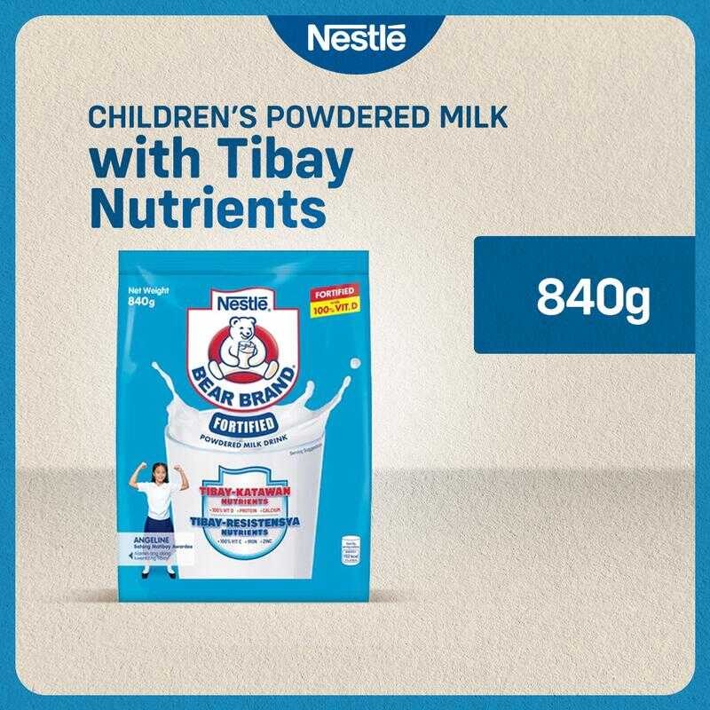 BEAR BRAND Fortified Powdered Milk Drink 840G - With Tibay Resistensya ...