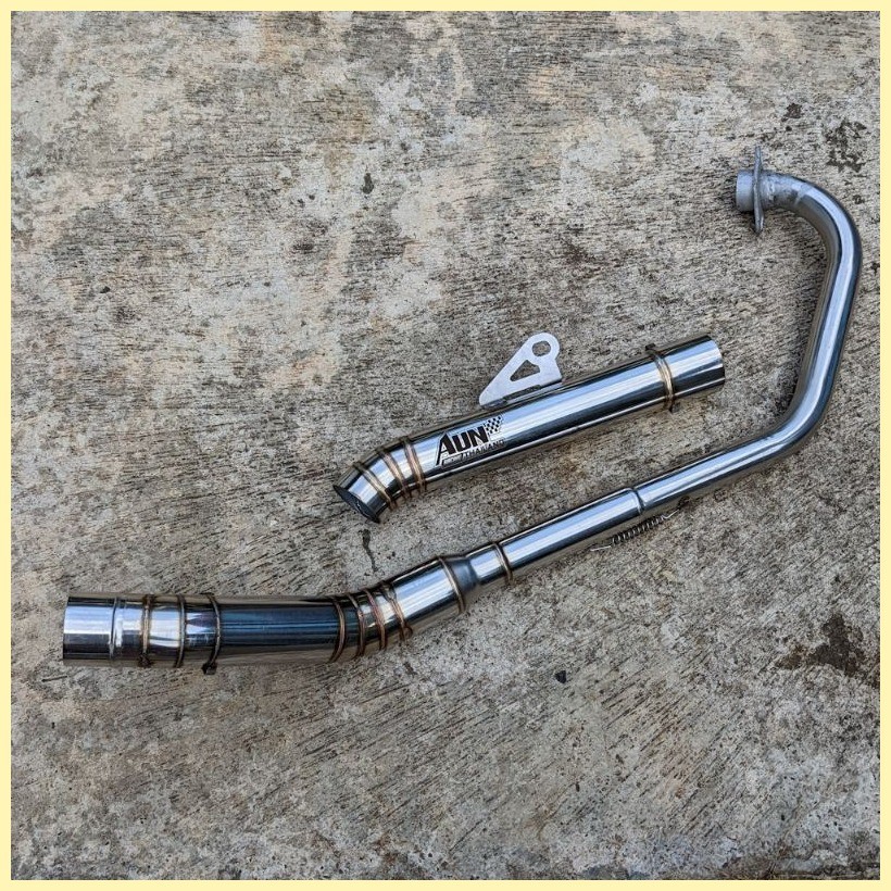 Aun Open Spec pipe exhaust 51mm for Tmx 125 155 Rusi tc 125 155 Bajaj ...