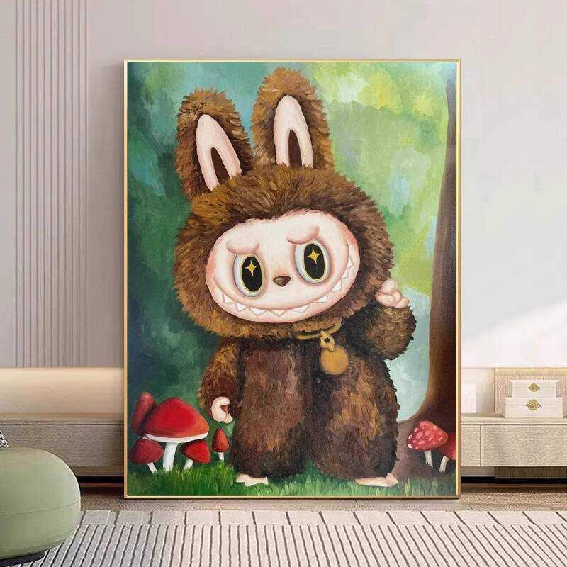 LABUBU LABUBU Digital Oil Painting diy Hand-Filled Coloring Healing ...
