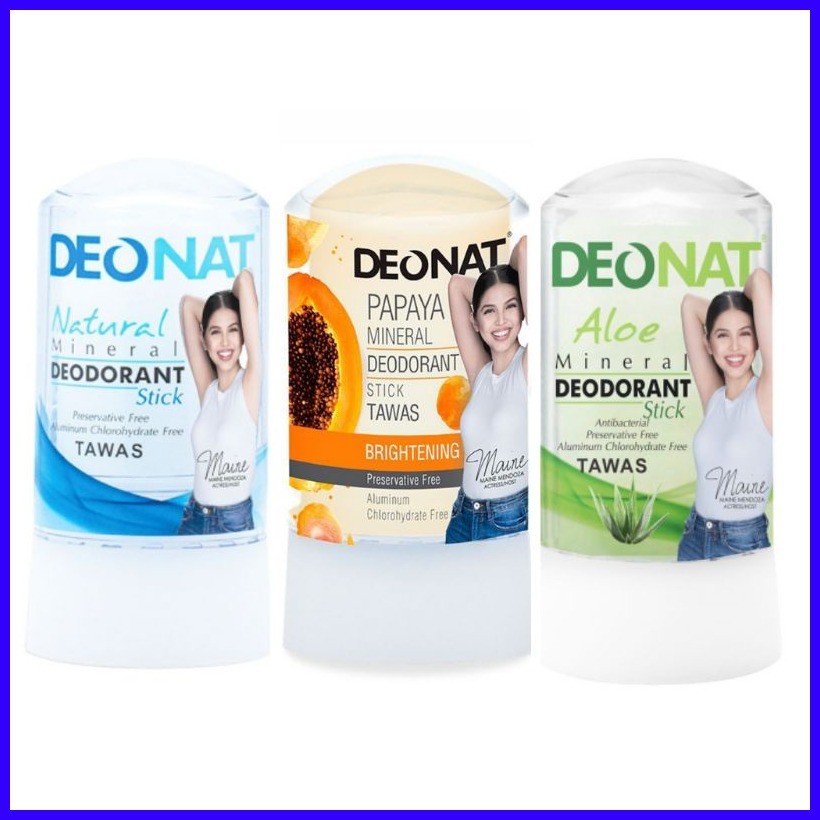 Deonat Natural Mineral Deodorant Stick 60g | Shopee Philippines