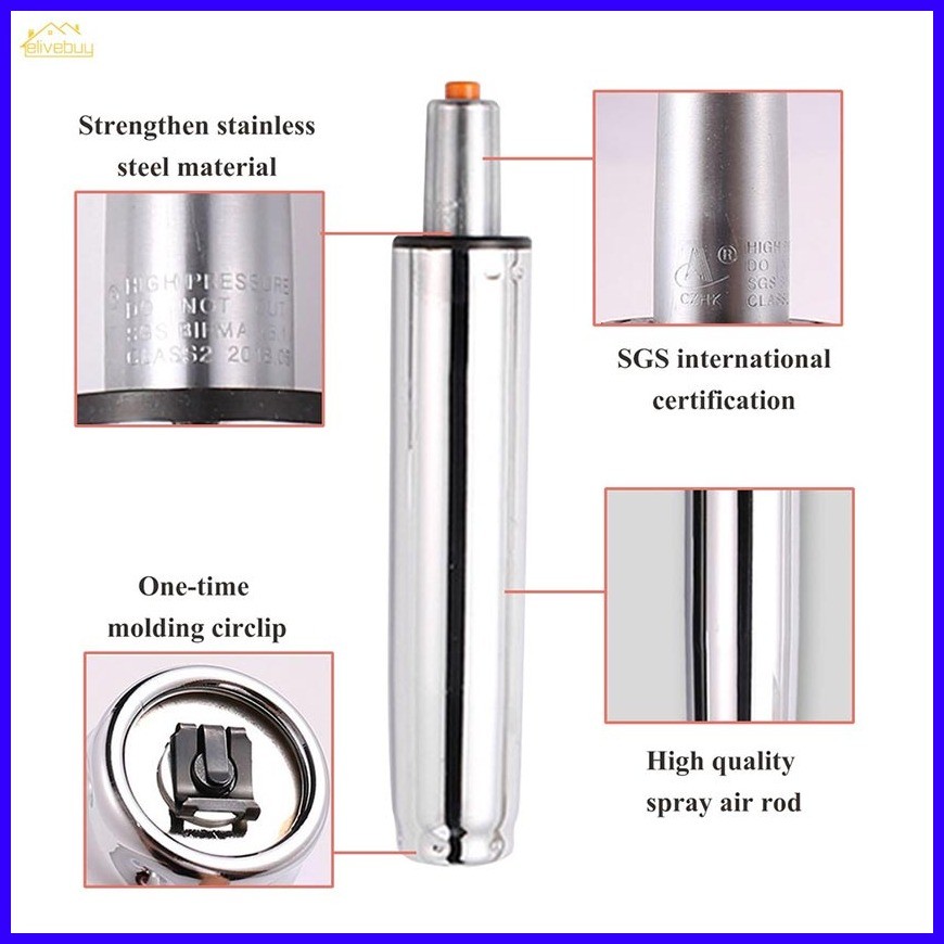 Adjustable Chair Lifter Hydraulic Rod Cylinder Replacement Pneumatic ...