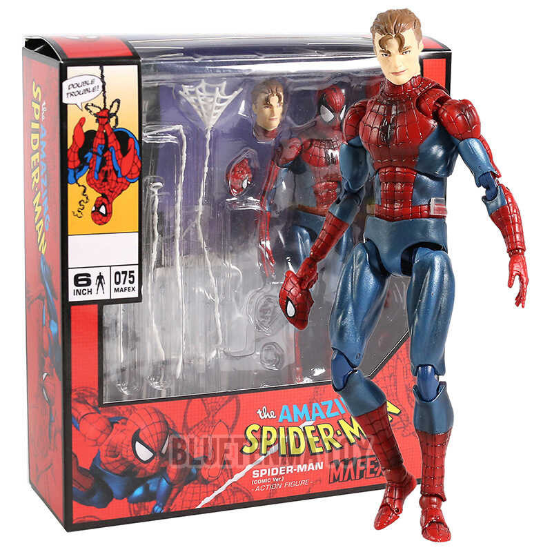 Anime Avengers Mafex075 Comic Edition Spider Man Handheld Er Mobile ...