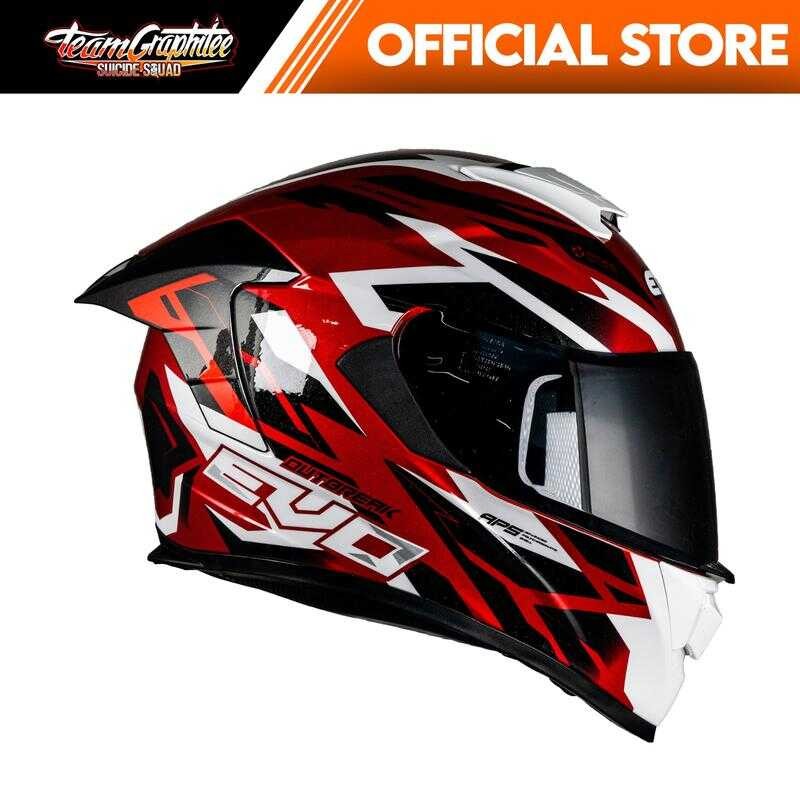 EVO HELMET Gt-Pro OUTBREAK FULLFACE DUAL VISOR WITH IRIDIUM LENS AND ...