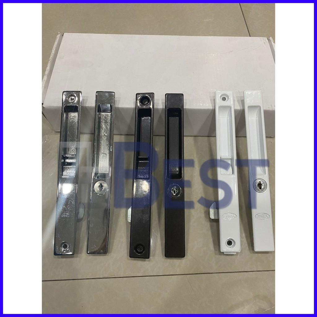 Matex flush lock 12-13 set with lock for sliding door flushlock ...