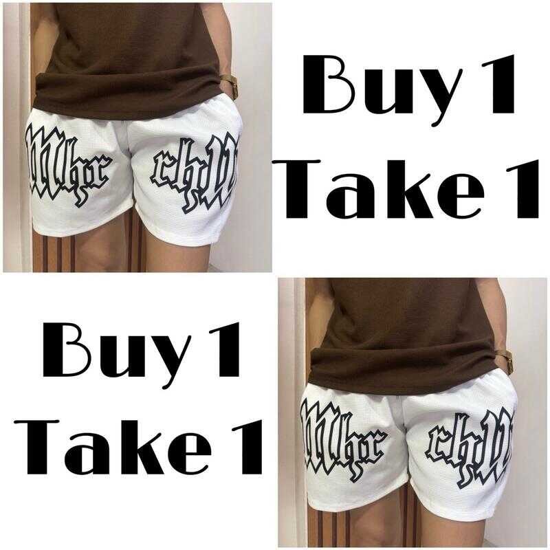 Jbya: BUY 1 TAKE MHR Print Waffle Knit Shorts With 2 Side Pockets ...