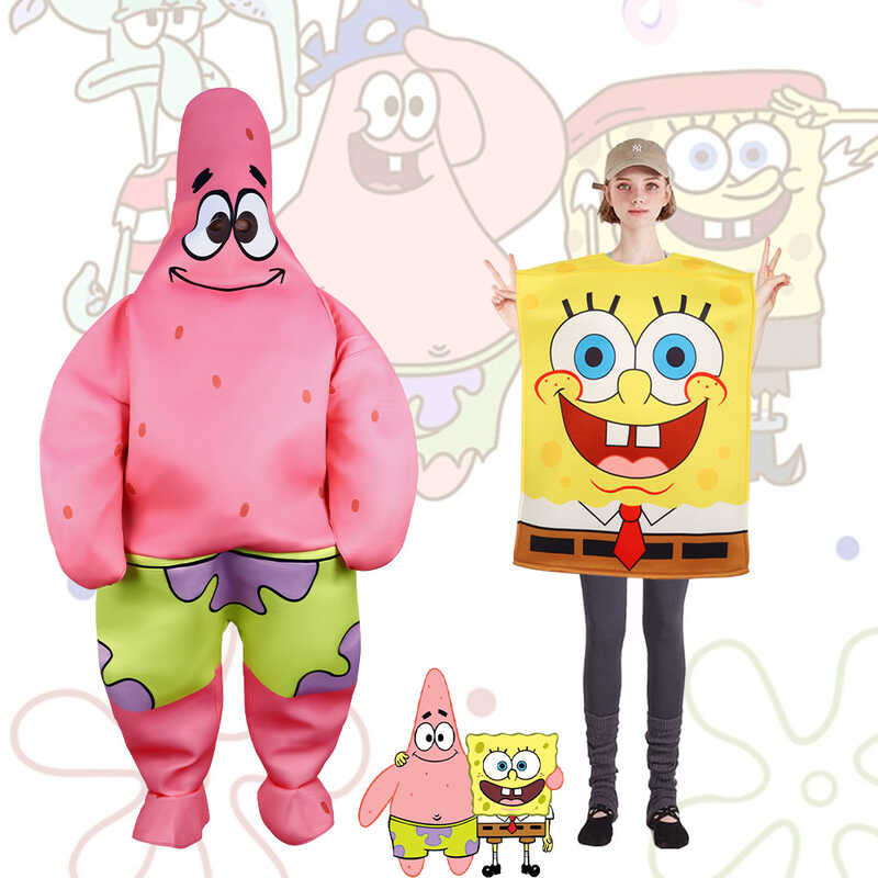 Party Halloween Performance Anime Show Patrick Star Spongebob Cosplay ...