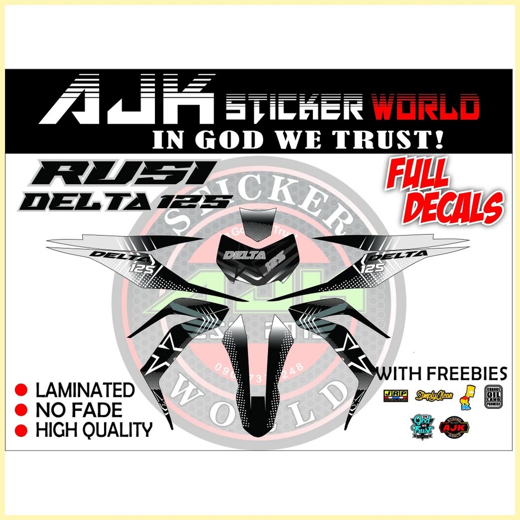 Rusi Delta 125 Full Decals | Shopee Philippines