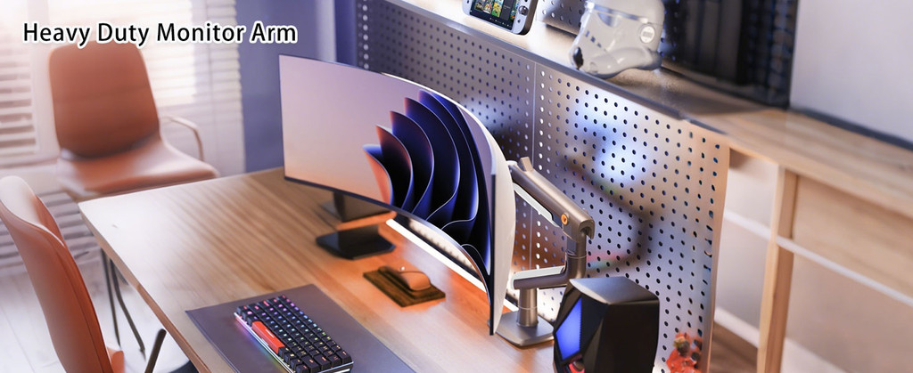 NB North Bayou S7 Ergonomic Gaming Monitor-Arm for Flat/Ultrawide ...