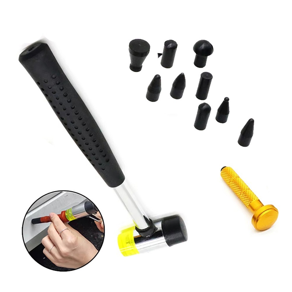 Car Dent Removal Kit Hammer Panel Beating Set Paintless Dent Tool+ 9 Heads | Shopee Philippines