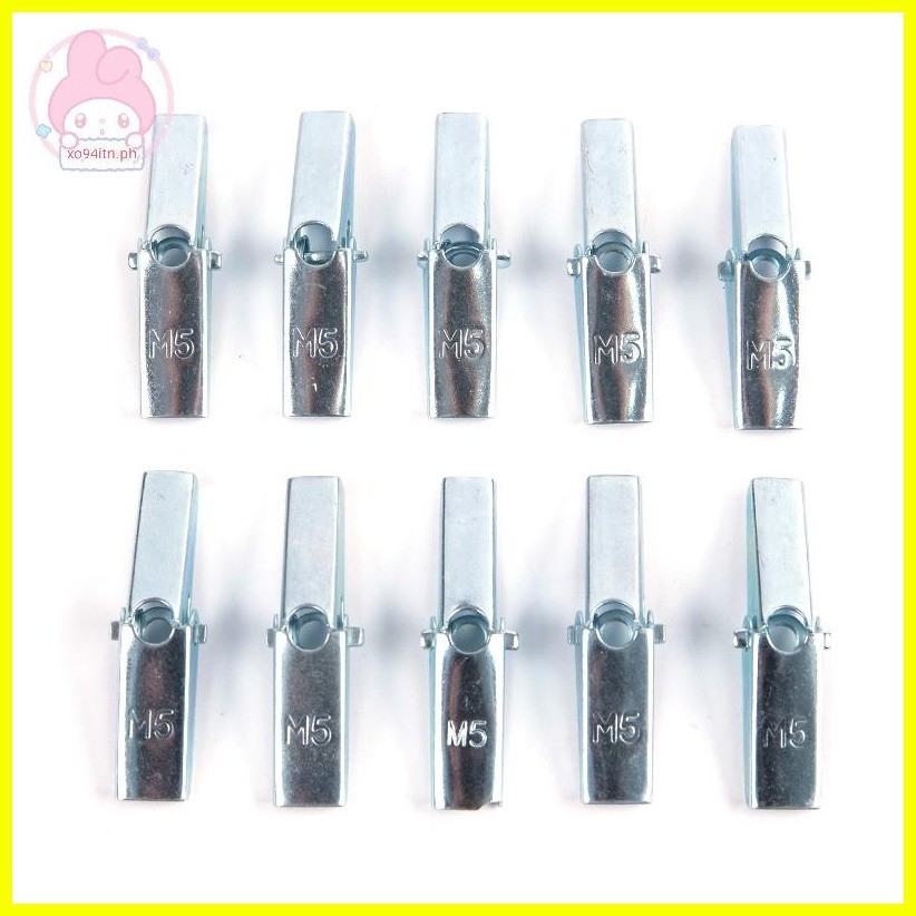 Xo94itn 2-10pcs Metal Spring Toggle Anchor M4-M10 Plasterboard Wall ...