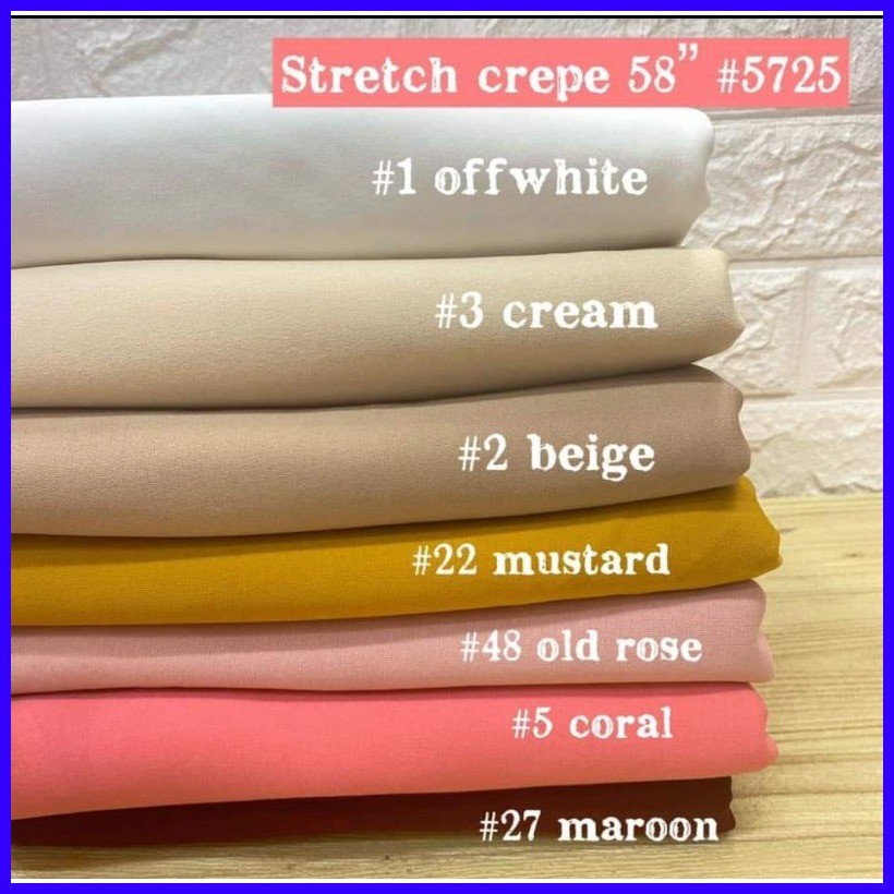 Stretch crepe 58"width | Shopee Philippines