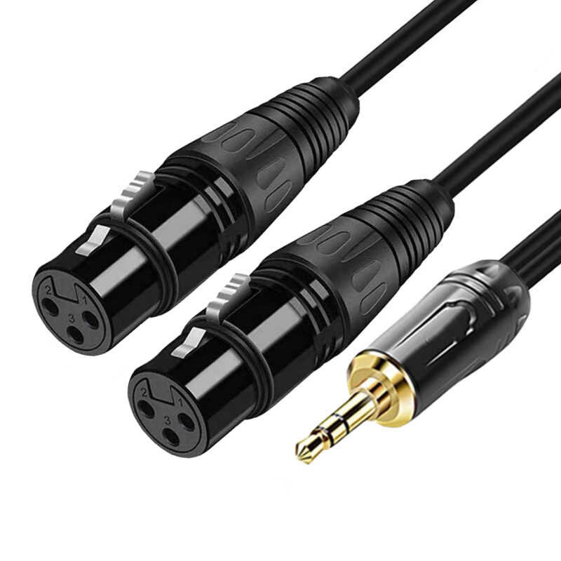 Yushuo/3.5-turn dual male female audio split into one and two, mixing ...