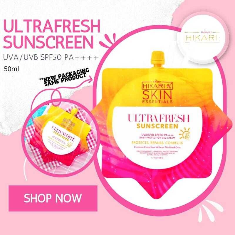 HIKARI Ultrafresh Sunscreen SPF 50Pa++++ 50Ml | Hikari Skin Essentials ...