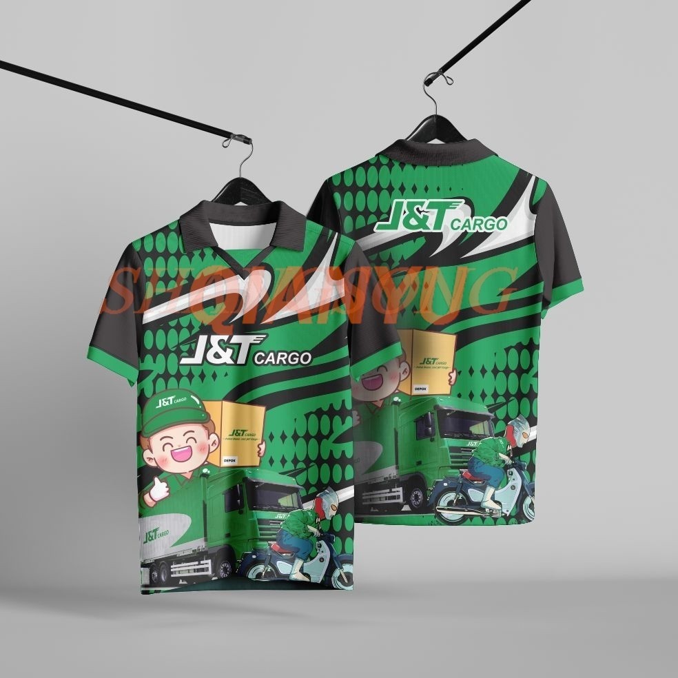 MAXIMUM JERSEY JNT CARGO FULL PRINTING BAJU DRIVER KURIR PAKET J&T ...