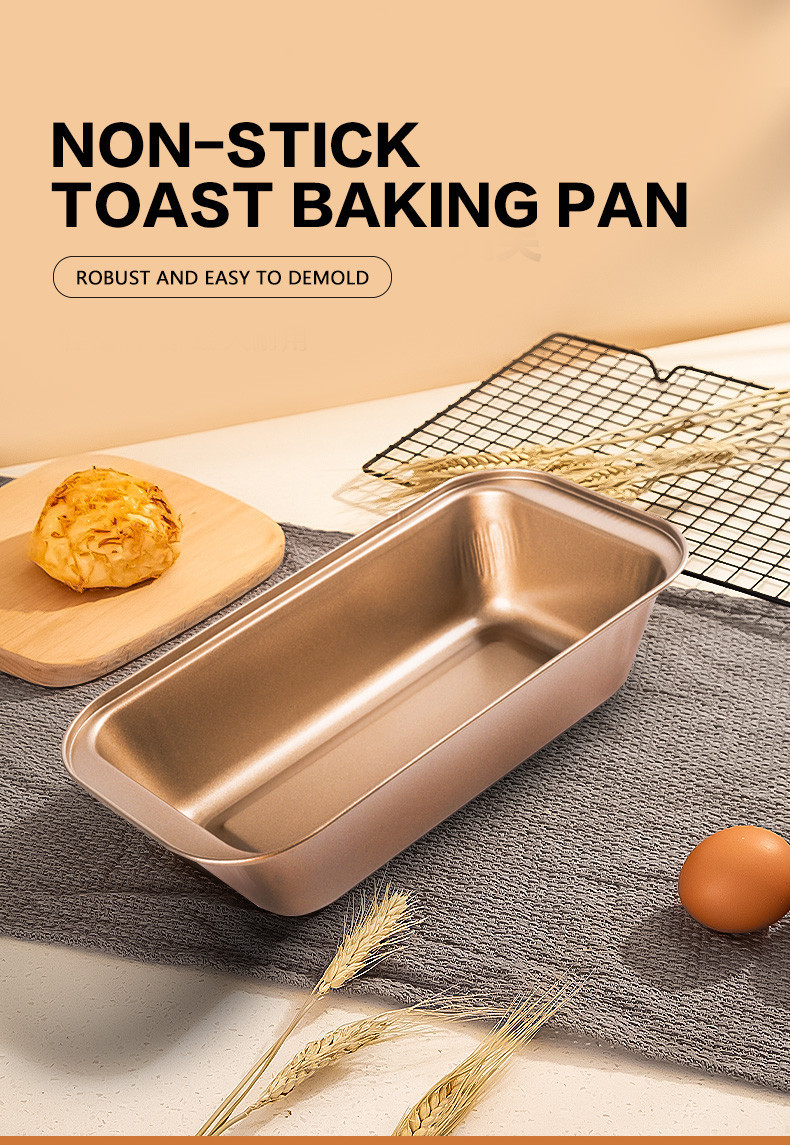 Carbon Steel Non-stick Baking Bread Toast Loaf Pan Baking Mold Brownie ...