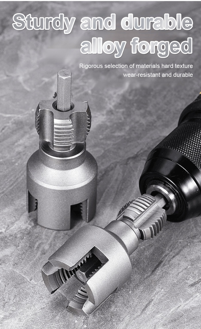 Openwork drill wire cutter Internal External Threading Tap Drill Bit Set Pipe PR Precision ...