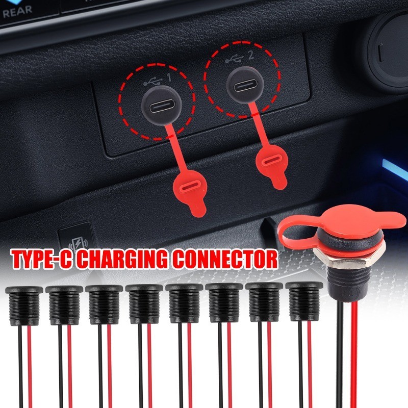 Type-C Female Charging Port Socket - 2Pin Socket Card Buckle ...