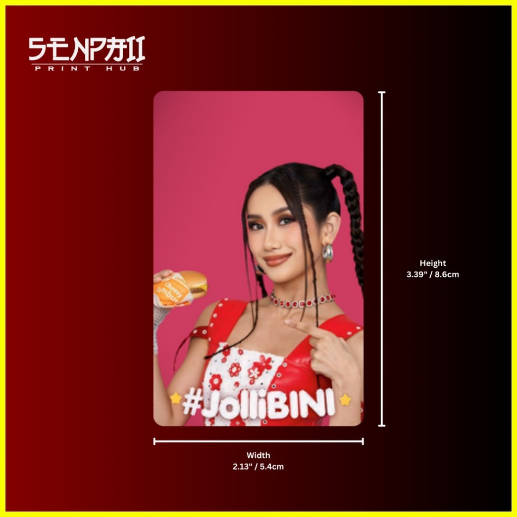BINI X JOLLIBEE: JOLLIBINI PHOTOCARDS with CHIP BAG | Shopee Philippines
