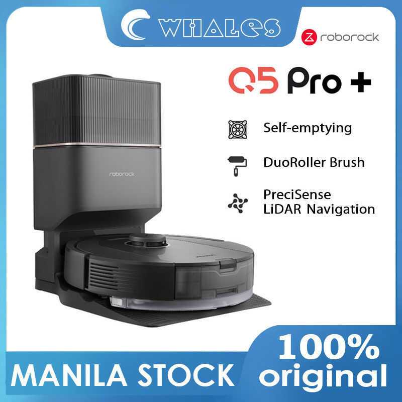 Roborock Q5 Pro + Robot Vaccum Cleaner 5500Pa Automatic Sweeping Mop Robotic Vacuum | Shopee ...