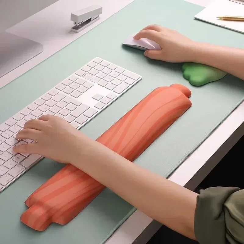 Dumpling Silicone Wrist Protector Mouse Pad Memory Foam Keyboard Hand ...