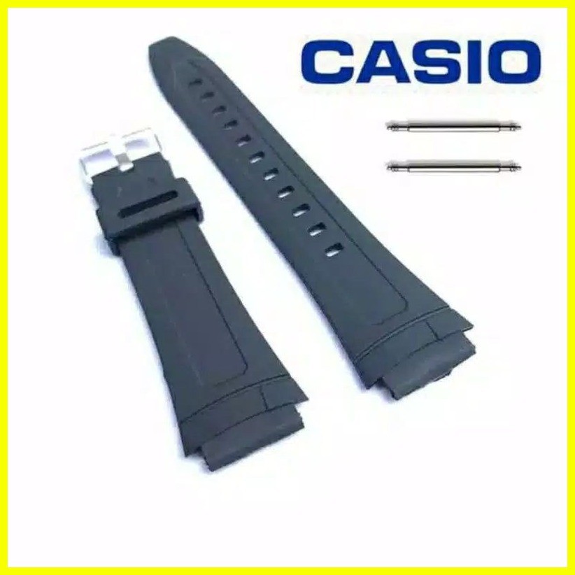 HITAM Casio Fishing hear Illuminator AW-82 Black Watch strap | Shopee ...