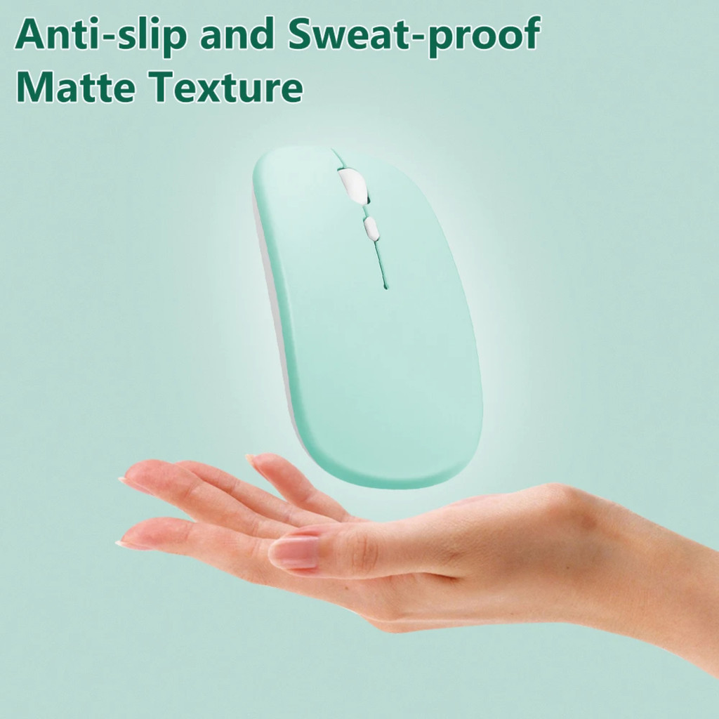 Rechargeable Wireless Mouse Bluetooth-compatible 2.4GHz Dual Modes ...