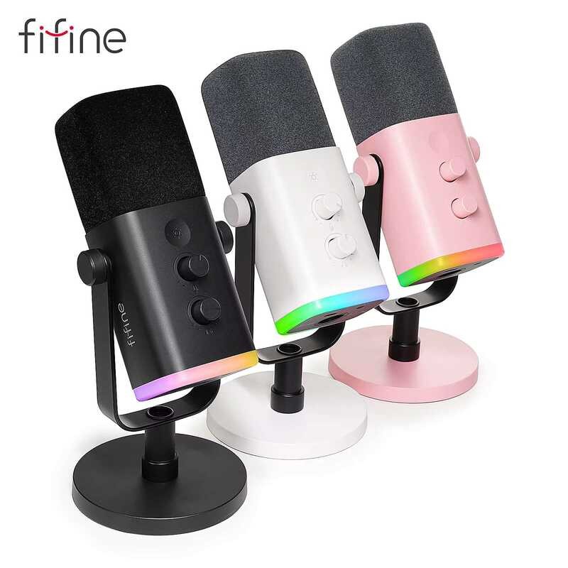 Grooving Blade Fifine AM8 Ampligame Gaming Microphone Condenser ...